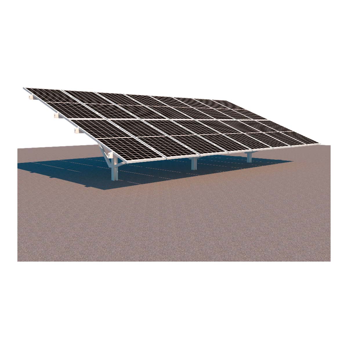 Estructura para Paneles Solares de Montaje a Tierra - Distribucion Solar